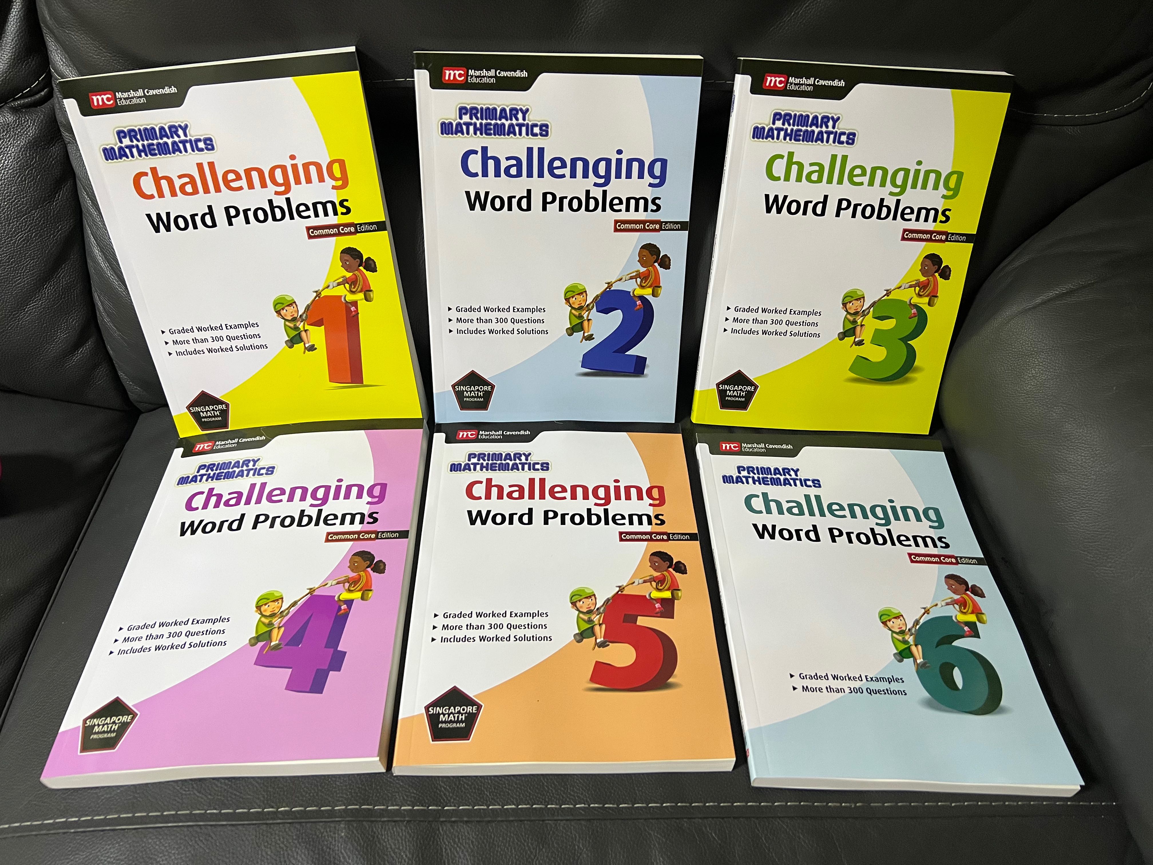 【現貨】Math Challenging Word Problems Complete 6 Books Set: Book 1-6小學數學補充 ...