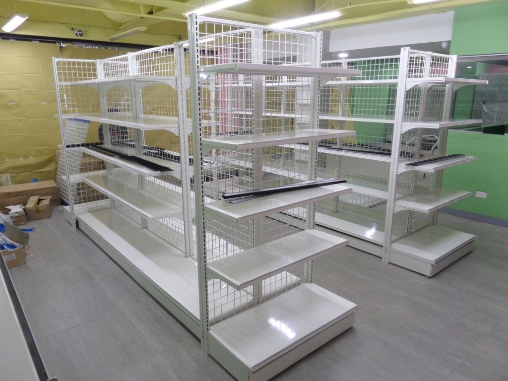 Mesh Type Gondola Rack Adjustable Layers, Furniture & Home Living ...