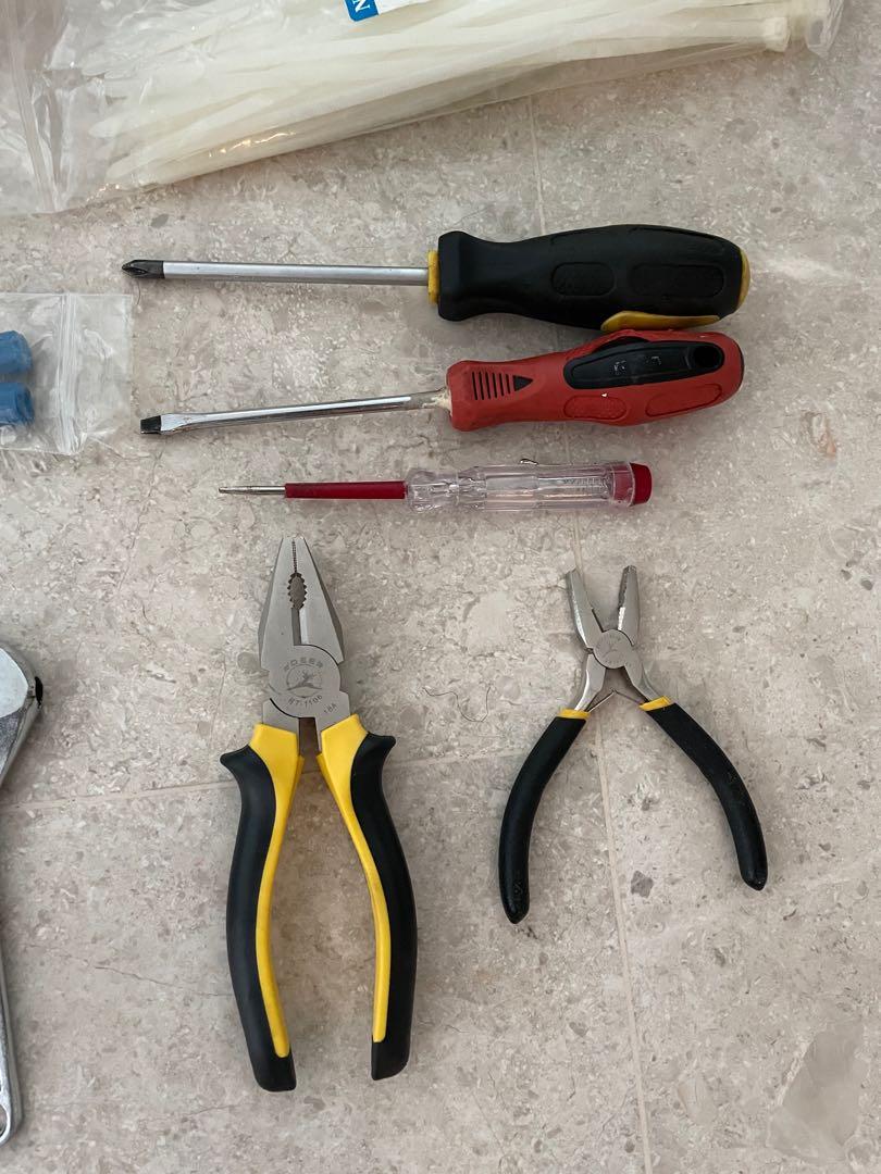 Mixed tools and tool box, Furniture & Home Living, Home Improvement ...