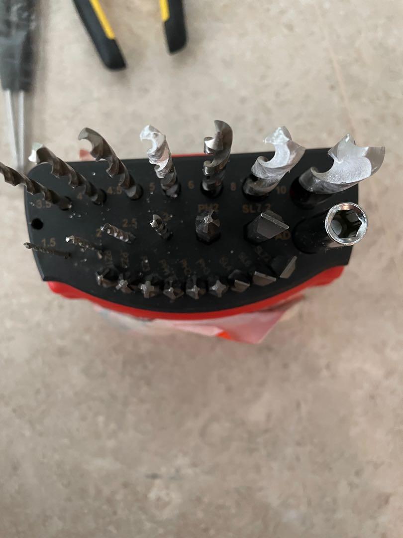 Mixed tools and tool box, Furniture & Home Living, Home Improvement ...