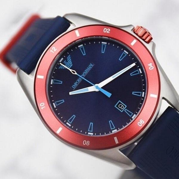 NEW Emporio Armani Sigma Silicone Mens Watch (AR11217), Luxury, Watches ...