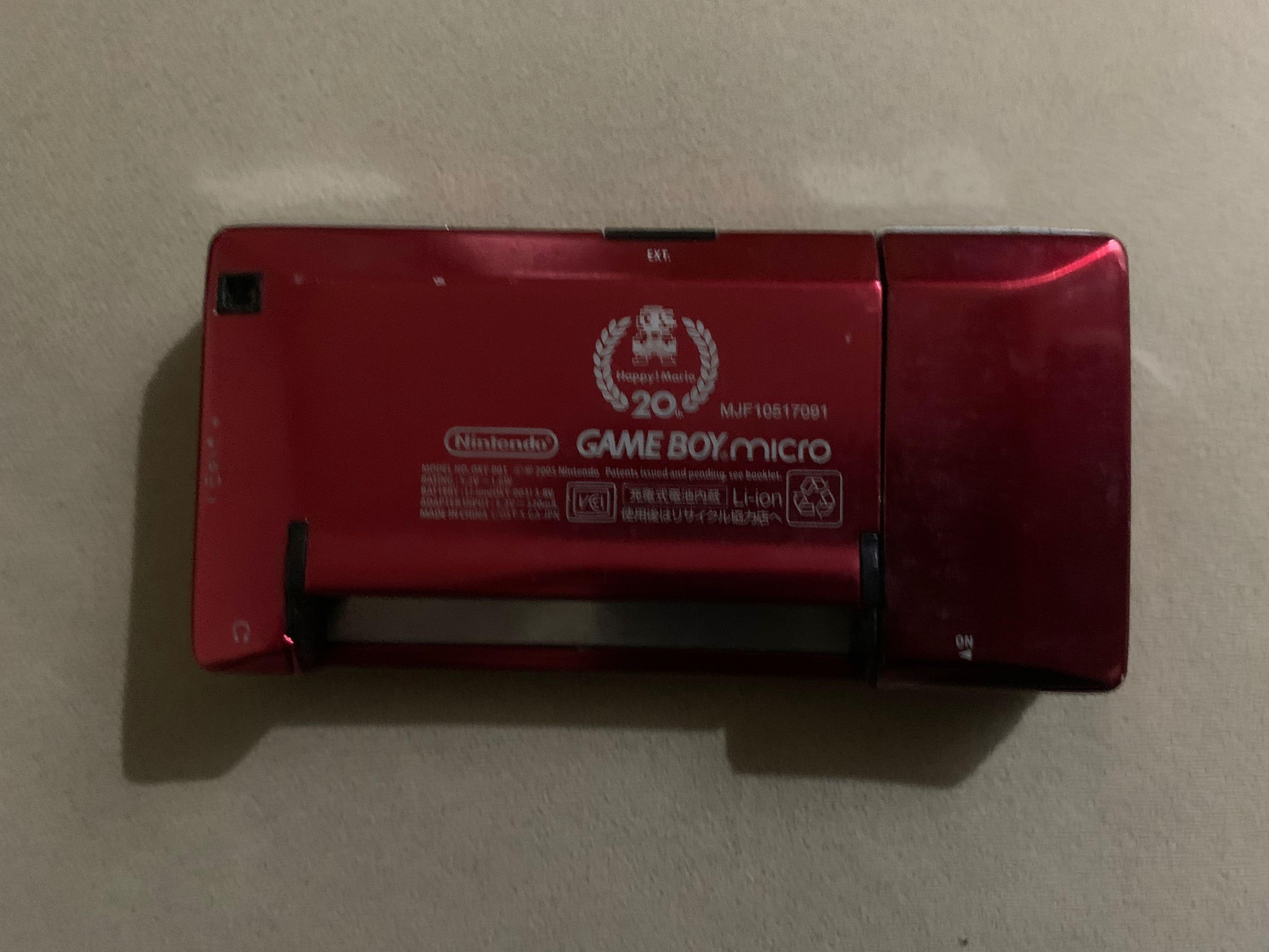 Nintendo Game Boy Micro (Nintendo 20th Anniversary Edition) / Nintendo ...