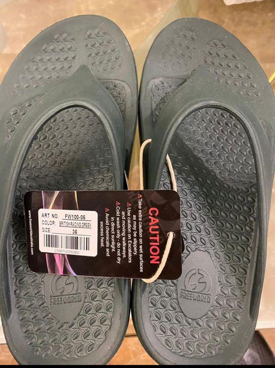 Original FreeWorld Recovery Slippers - green, Women's Fashion, Footwear ...