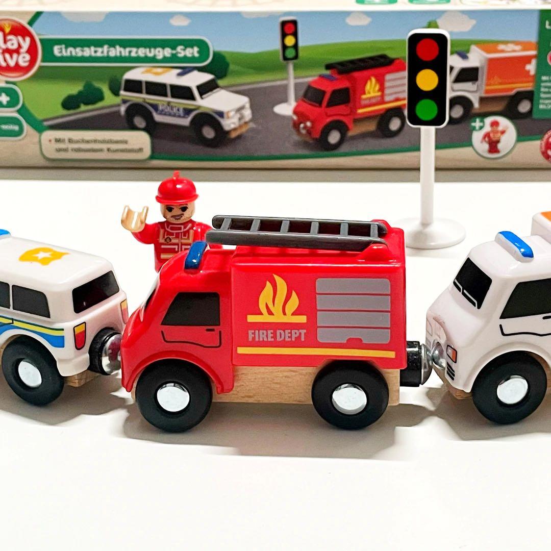 Playtive Magnetic Cars - Police Car, Fire Truck & Ambulance, Hobbies ...