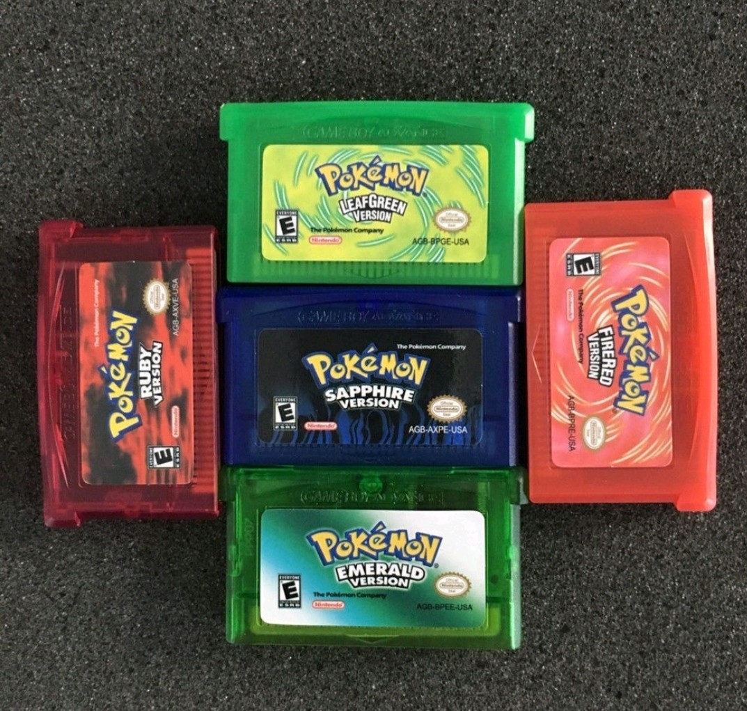 Pokémon Gameboy Advance Cartridges (PO), Video Gaming, Video Games ...
