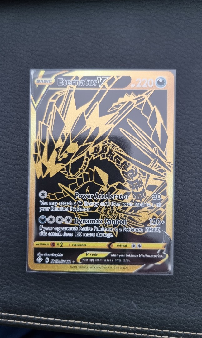 Pokemon Card Eternatus V SR Gold, Hobbies & Toys, Toys & Games on Carousell
