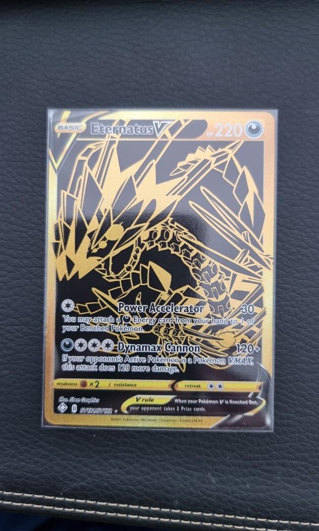 Pokemon Card Eternatus V SR Gold, Hobbies & Toys, Toys & Games on Carousell