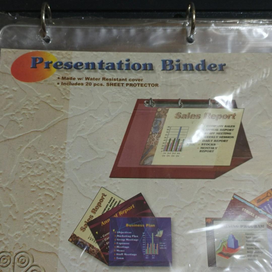 Presentation Binder (black), Hobbies & Toys, Stationary & Craft ...