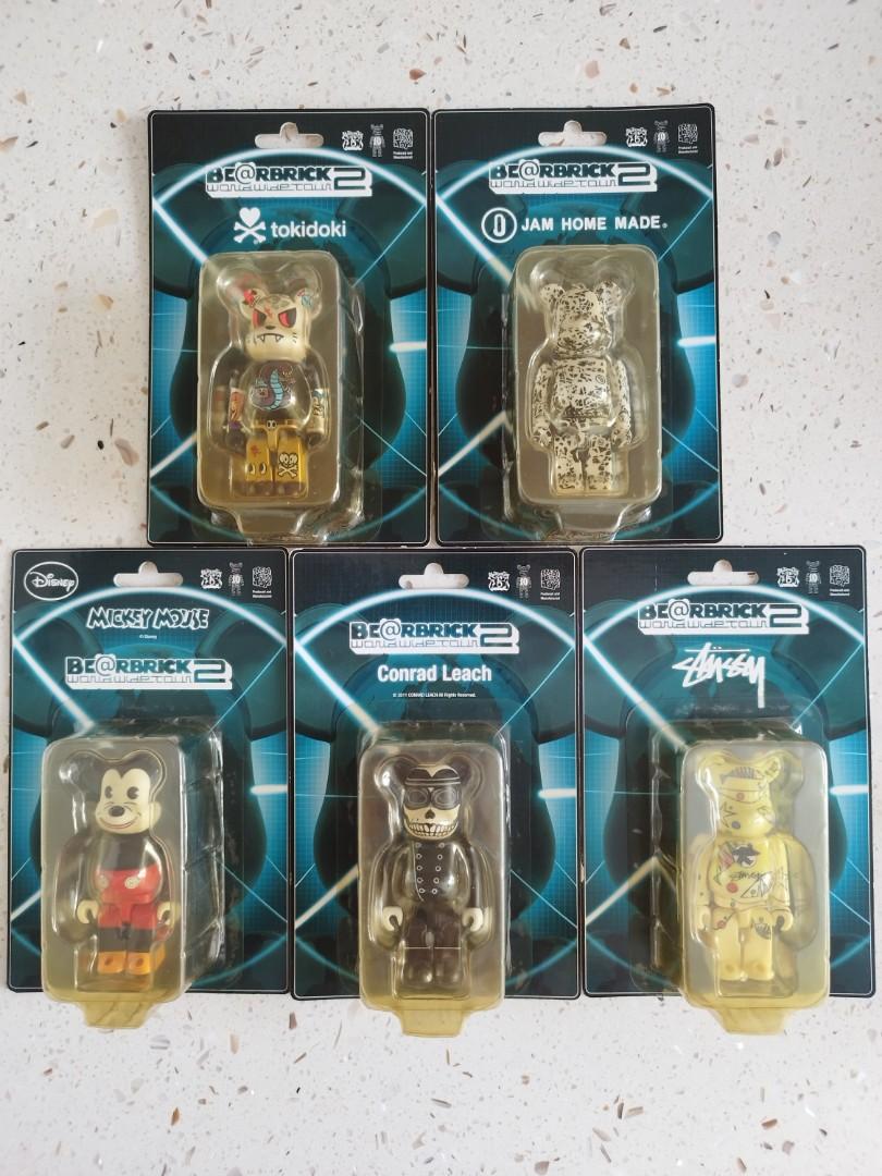 [RARE] BE@RBRICK. 100% BEARBRICK World Wide Tour BWWT 2 (Tokodoki, Jam Home Made, Micky Mouse ...