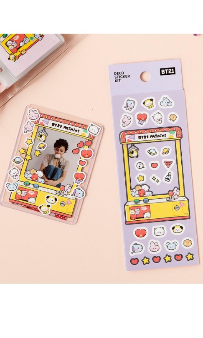 [Ready Stock] BTS BT21 Photocard frame and Deco sticker, Hobbies & Toys ...