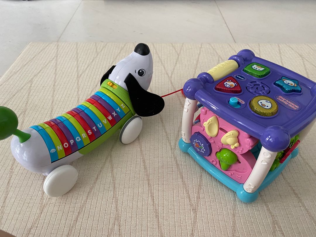 Vtech busy cube, Leapfrog alphapup, Babies & Kids, Infant Playtime on ...