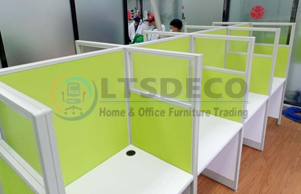 WORKSTATION BPO TABLE OFFICE PARTITION_OFFICE FURNITURE, Furniture ...