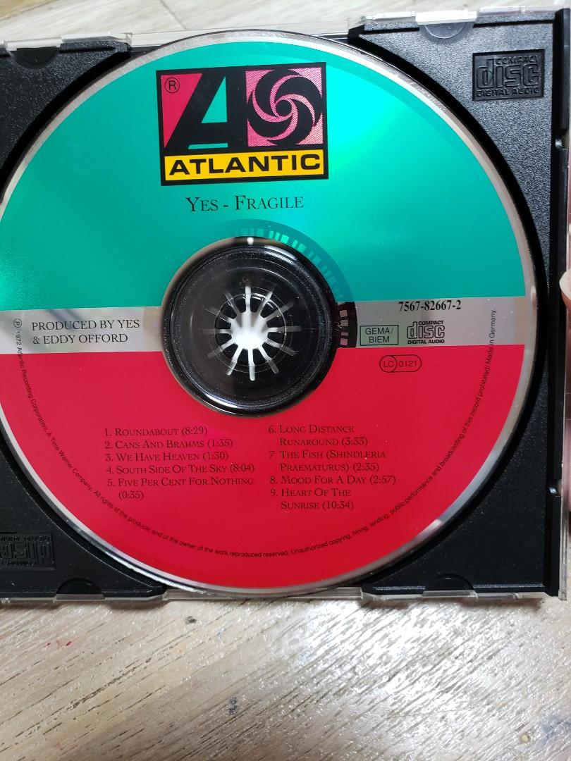 Yes, Fragile, CD , Classic Band, 興趣及遊戲, 音樂樂器 & 配件, 音樂與媒體 - CD 及 DVD ...