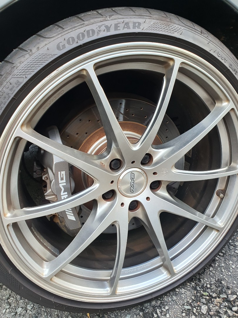 19" Rays g25 + amg bbk for w204 c180, Car Accessories, Tyres & Rims on ...