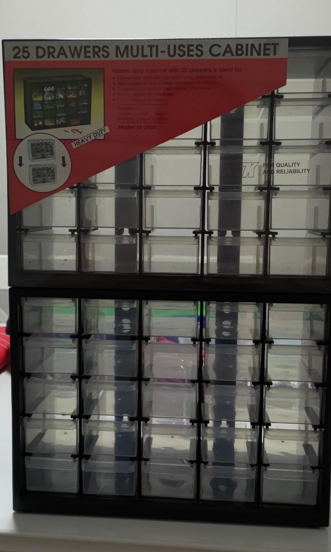 25 drawers multi use cabinet, Furniture & Home Living, Home Improvement ...