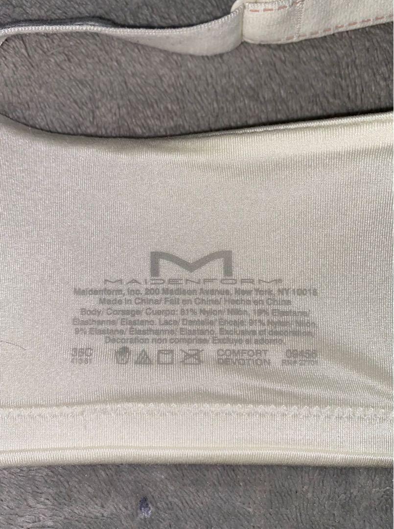 36C Maidenform Wireless Lift Bra (Ivory White), Women's Fashion ...