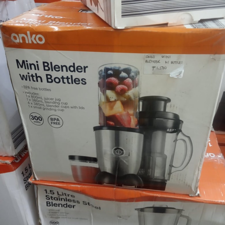 ANKO MINI BLENDER WITH BOTTLES, TV & Home Appliances, Kitchen ...