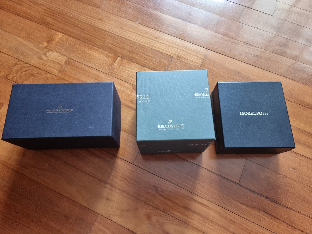 VC, AP and Daniel Roth Authentic Branded Watch Boxes, Men's Fashion ...