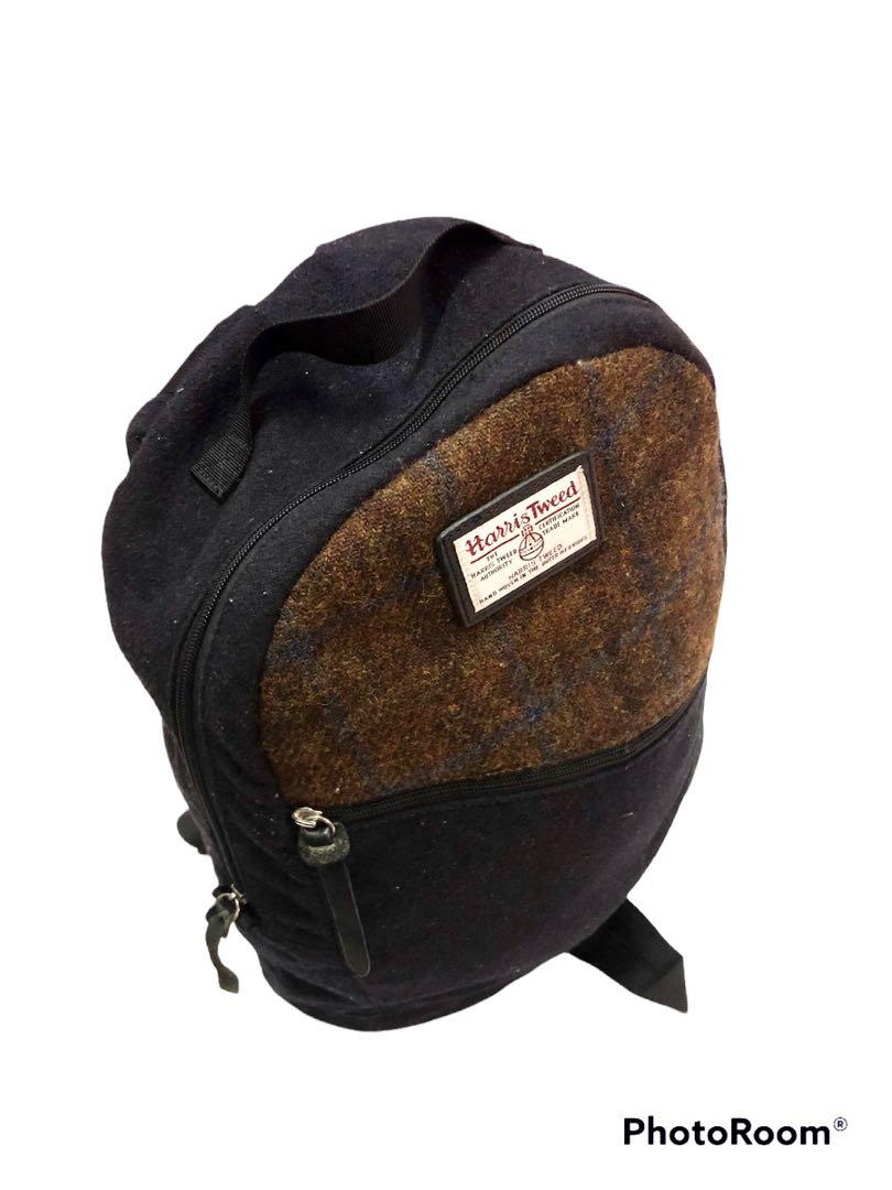 Backpack HARRIS TWEED, Men's Fashion, Bags, Backpacks on Carousell