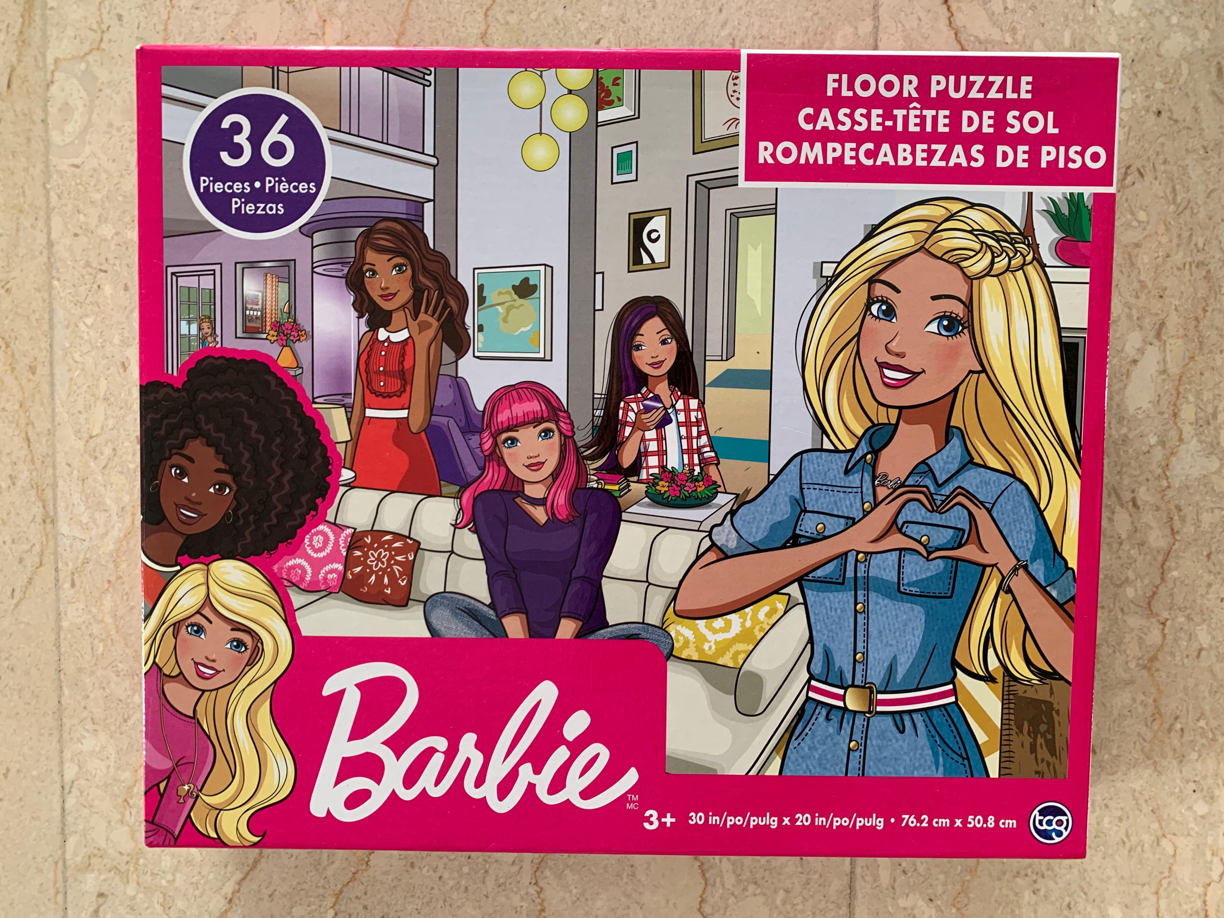 Barbie 36 pieces floor puzzle (3+ years), Hobbies & Toys, Toys & Games ...