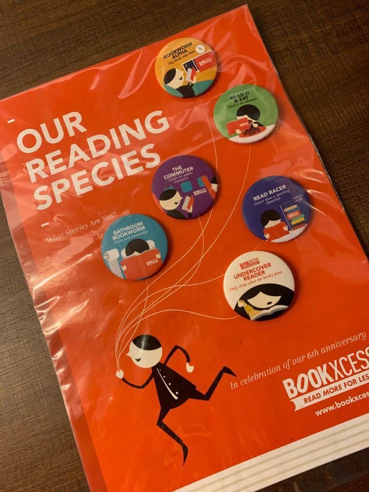Bookxcess Bibliophile / Reader / Bookworm Badges #Duit4Raya, Hobbies ...