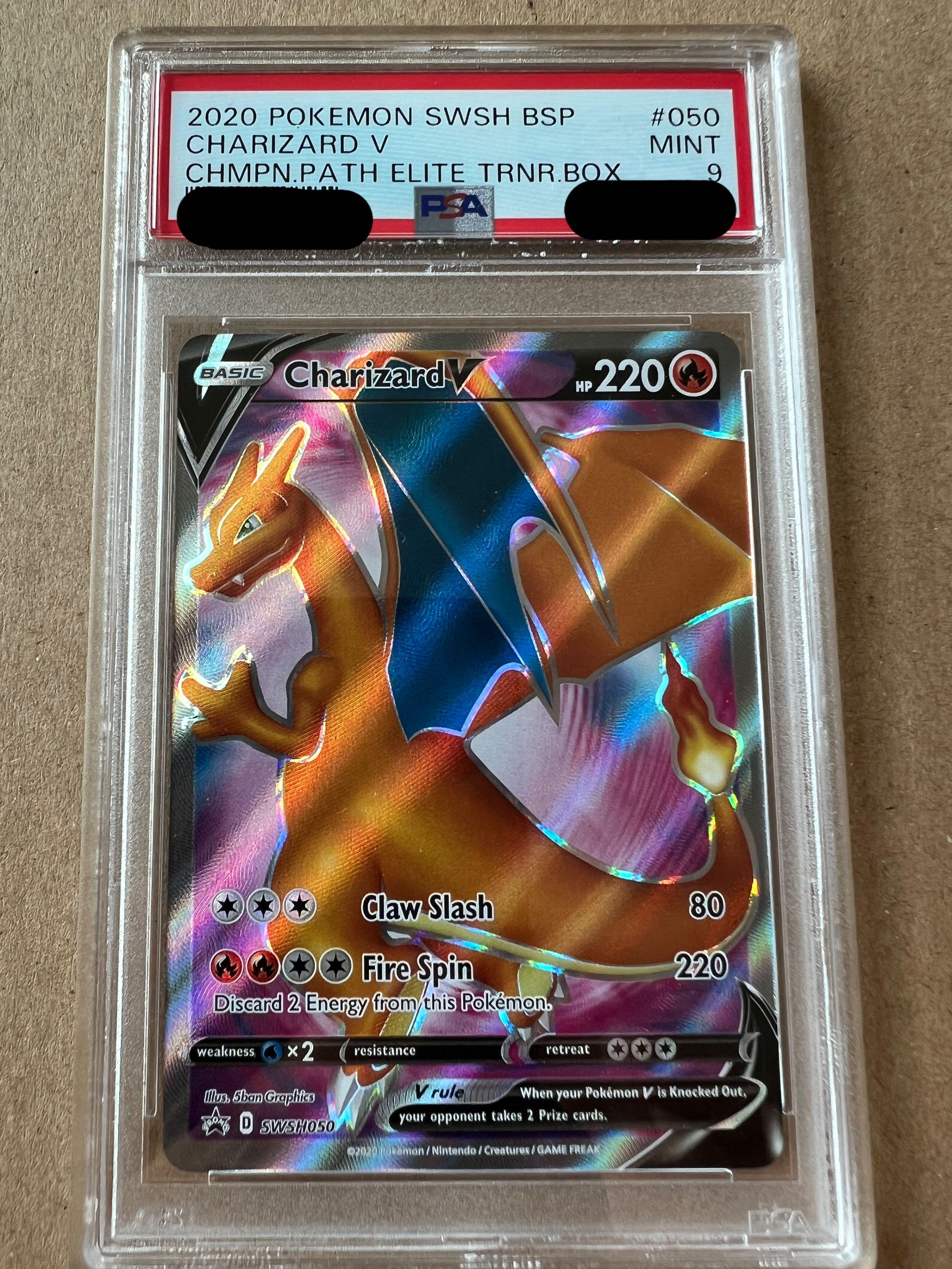 Charizard v psa 10 psa 9 swsh050 champion path promo pokemon tcg card ...