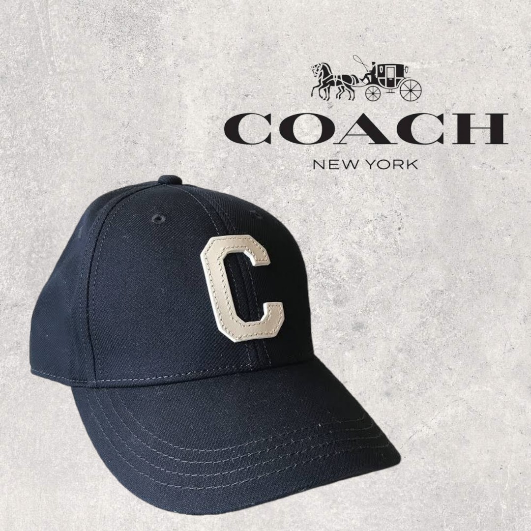 Coach Varsity Logo C Baseball Cap, Men's Fashion, Watches & Accessories ...