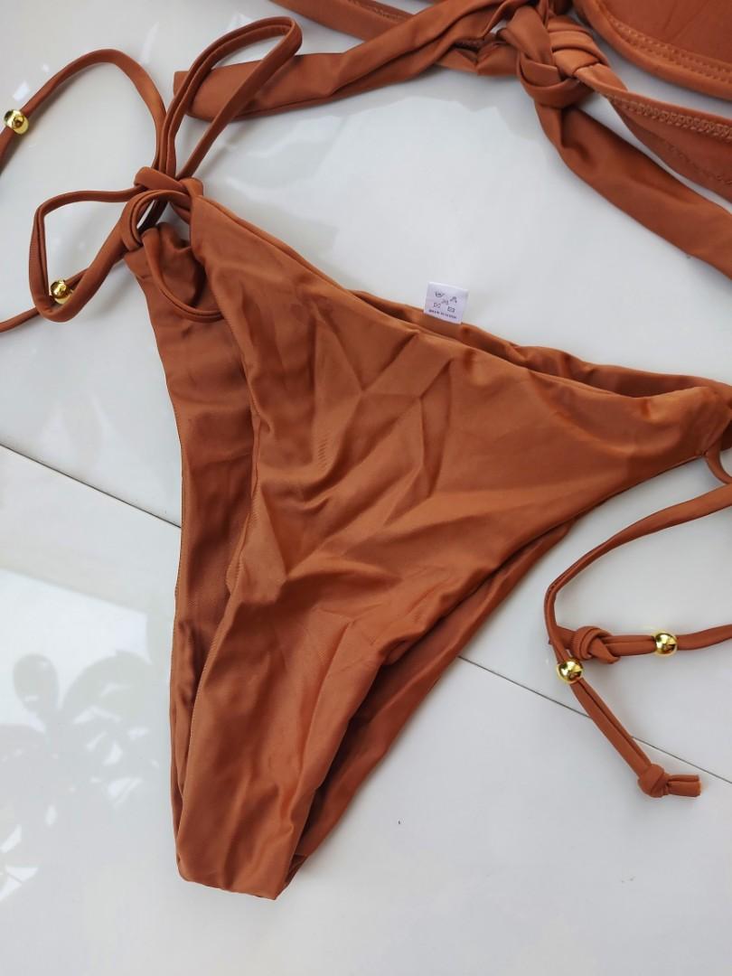 Copper brown Bikini Set, Women's Fashion, Swimwear, Bikinis & Swimsuits ...