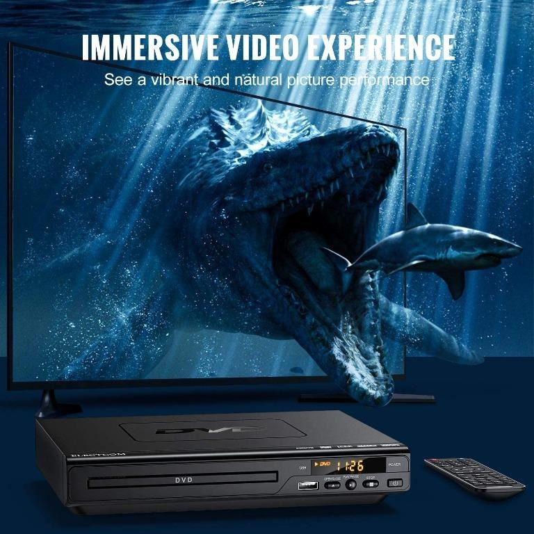 ELECTCOM DVD Player - DVD Player for TV, Multi Region DVD Player USB ...