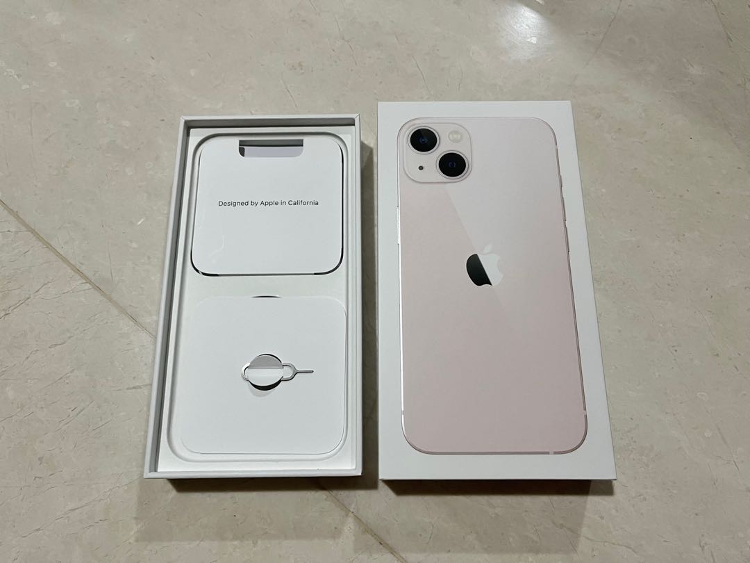 Empty iPhone 13 Box - Labelled 128GB, Pink, Everything Else on Carousell