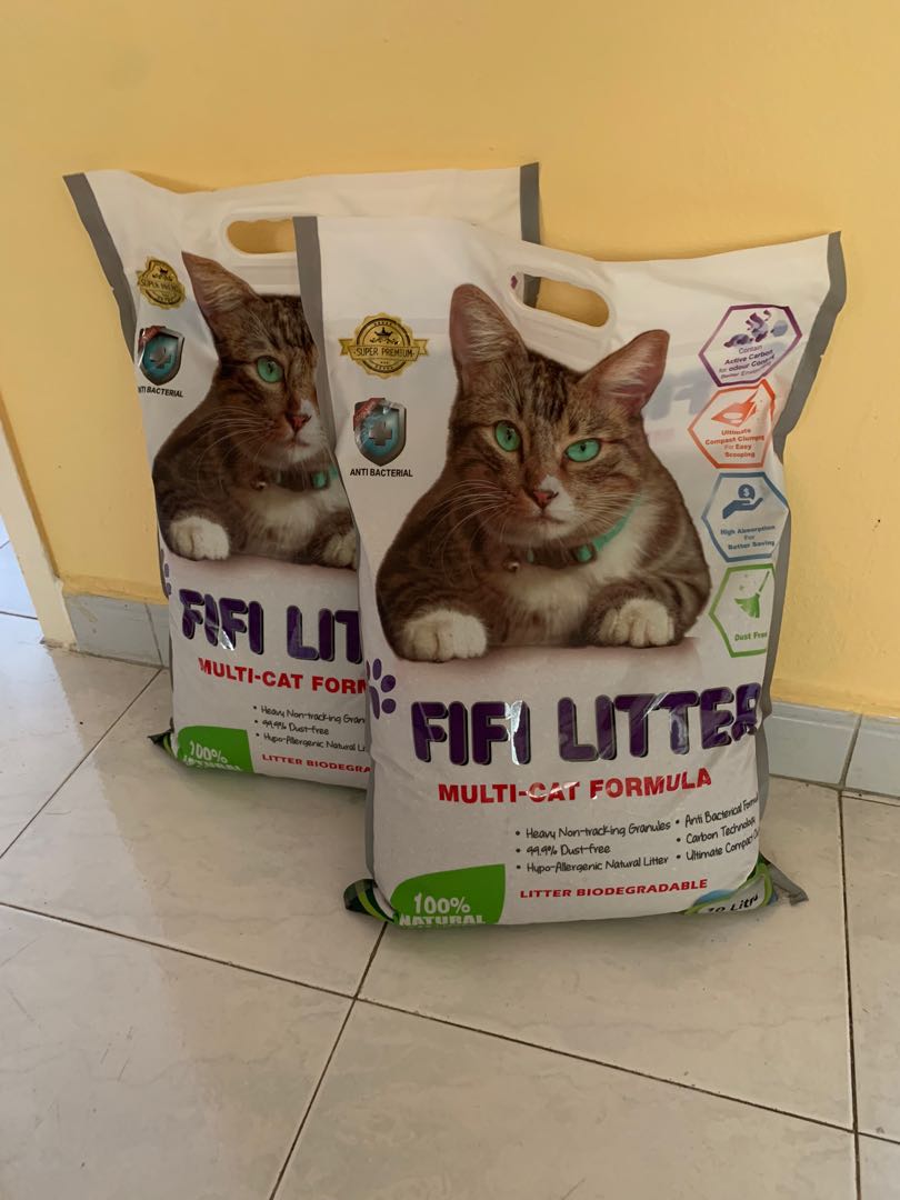 FIFI Cat Bentonite Litter 10L, Pet Supplies, Health & Grooming on Carousell
