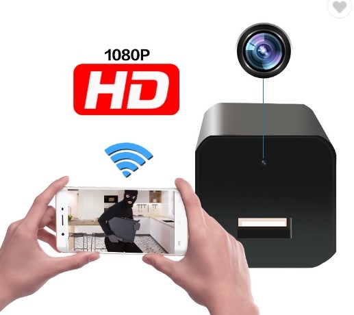 Full HD 1080P Wall Socket USB Charger Spy Camera Wifi AC Wireless ...
