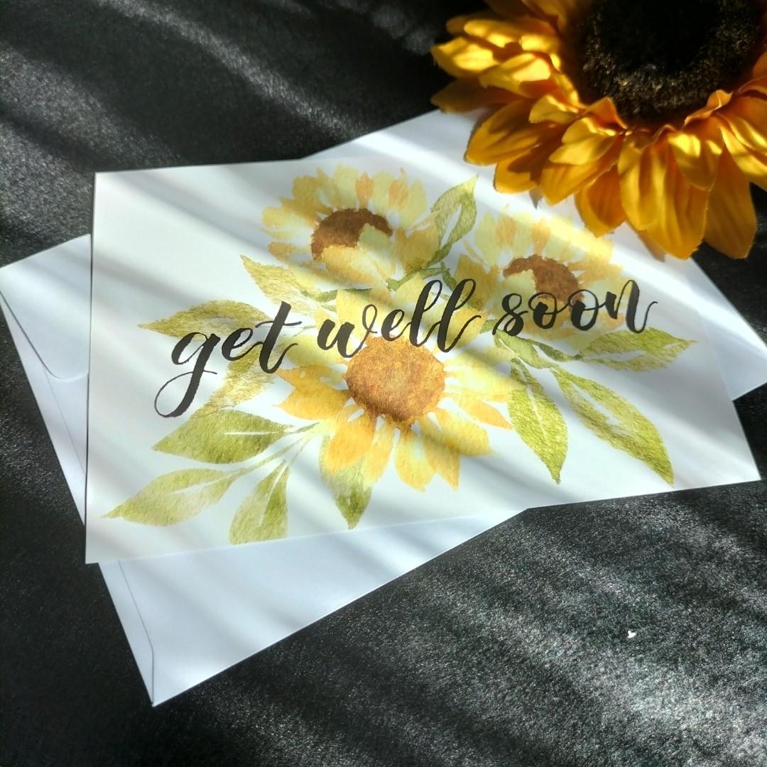 Get well soon/ speedy recovery card, Hobbies & Toys, Stationery & Craft ...