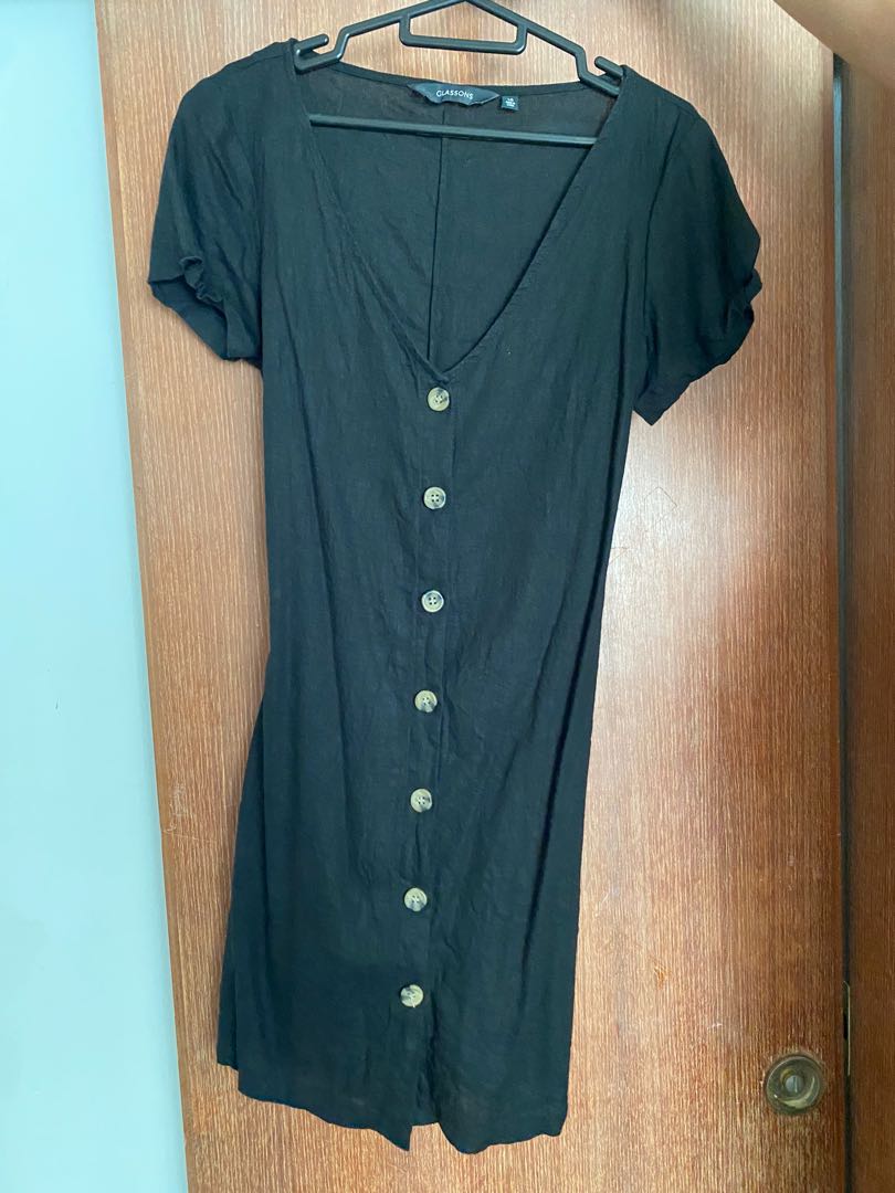 Glassons linen dress, Women's Fashion, Dresses & Sets, Dresses on Carousell