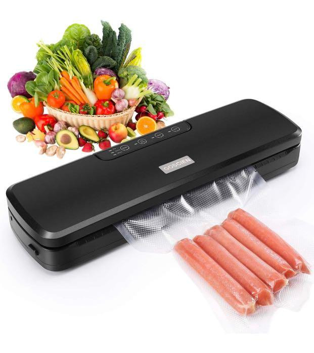 Goscien Vacuum Food Sealer Fresh Food Saver Automatic Vacuum Sealer Food Saver with Led ...