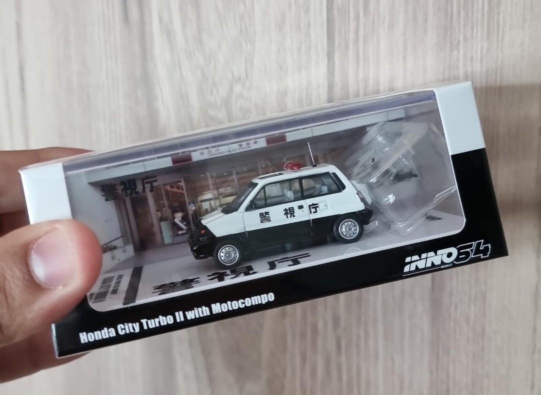 HONDA CITY TURBO II JAPAN POLICE CAR CONCEPT WITH MOTOCOMPO POLICE ...