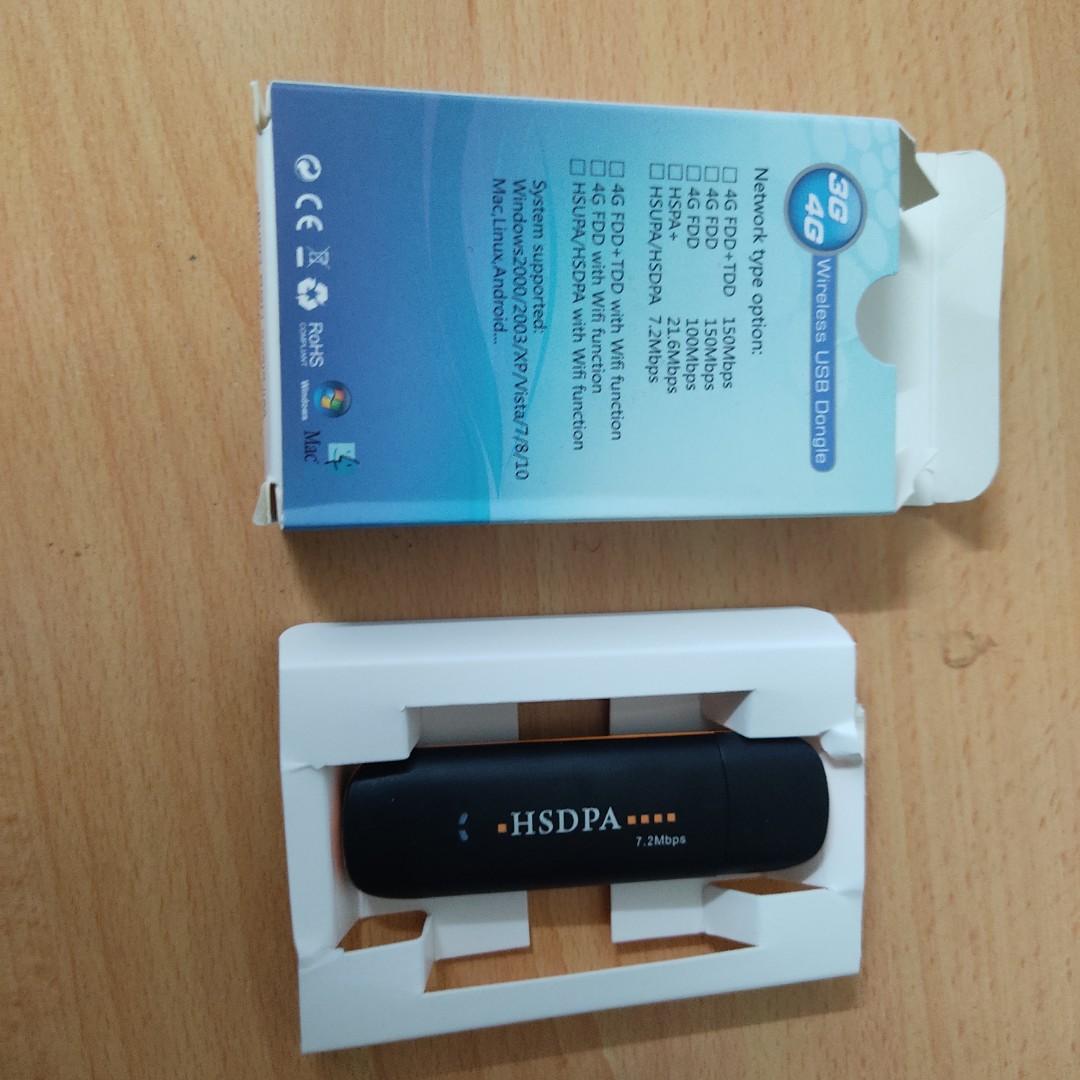 HSDPA USB STICK SIM Modem 7.2Mbps 3G/4G Network Adapter with TF SIM ...
