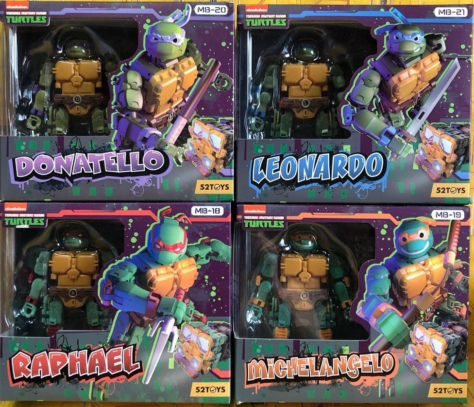 52TOYS MEGABOX MB-17 RAPHAEL MB-19 MICHELANGELO MB-20 DONATELLO MB-21 ...