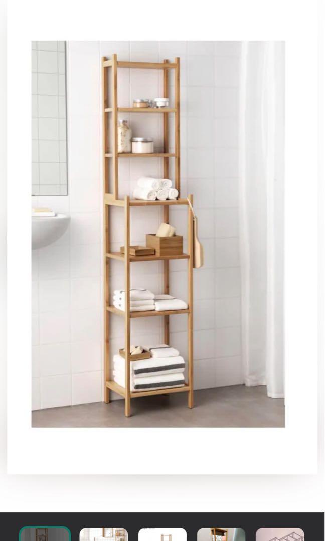 Ikea Ragrund bamboo shelf unit, Furniture & Home Living, Furniture ...