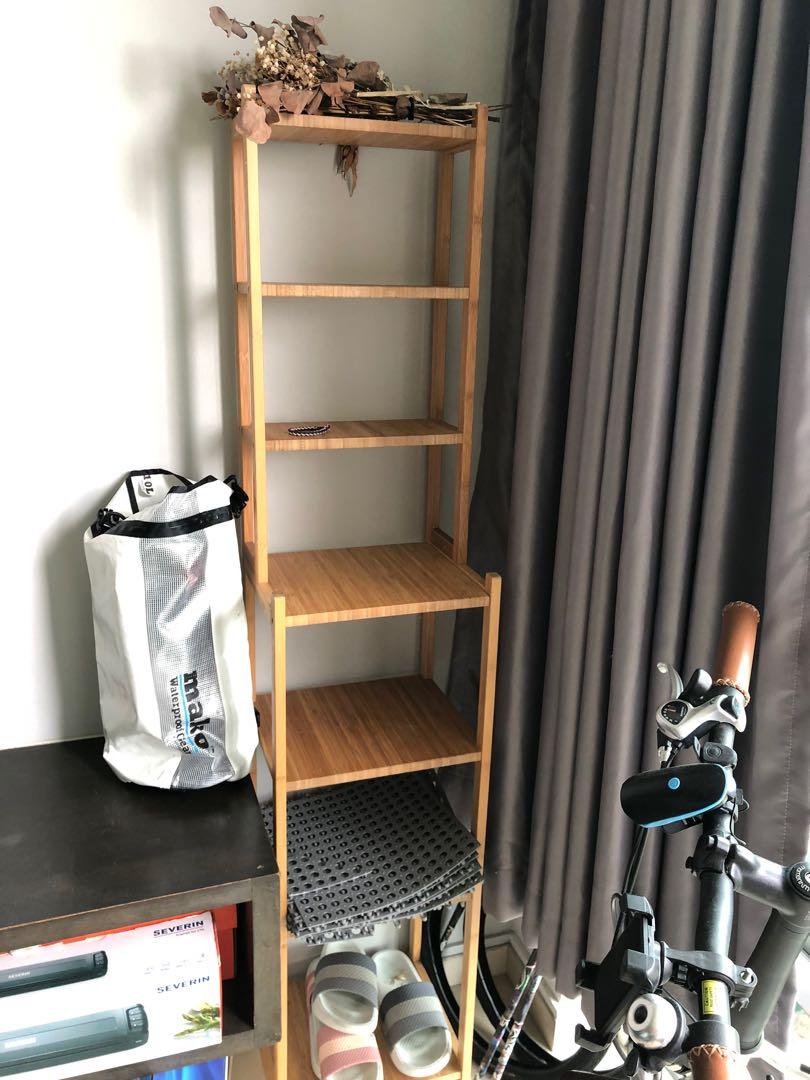 Ikea Ragrund bamboo shelf unit, Furniture & Home Living, Furniture ...