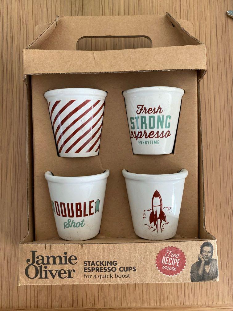 Jamie Oliver stacking espresso cups, Furniture & Home Living ...