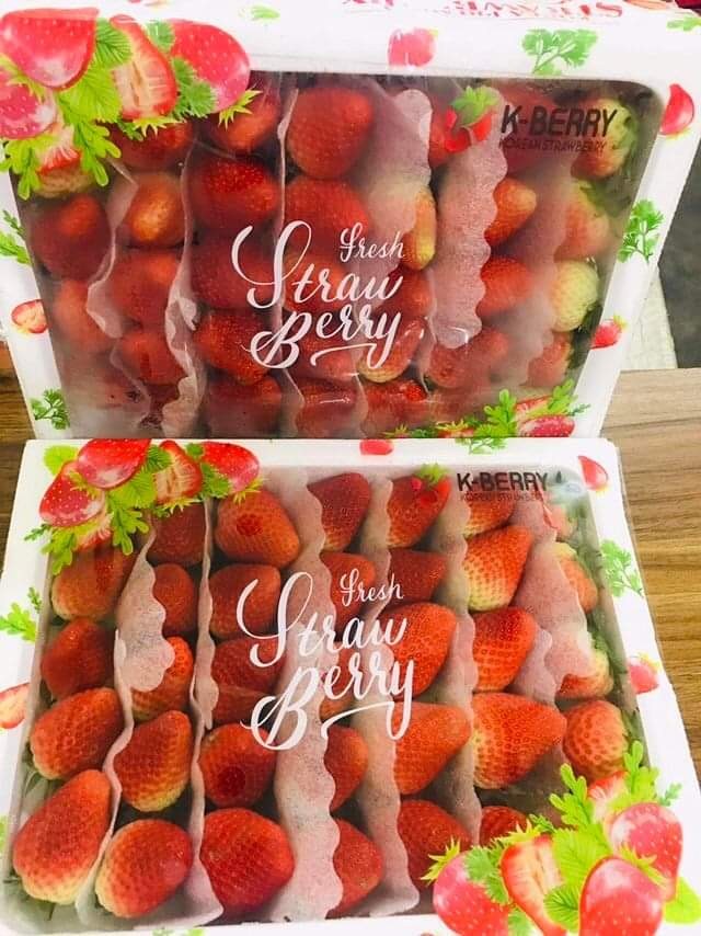 K-Berry Korean Fresh Strawberry 900g, Food & Drinks, Fresh Produce on ...