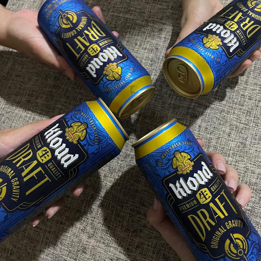 KLOUD DRAFT BEER 500ML IN CAN, Food & Drinks, Beverages on Carousell