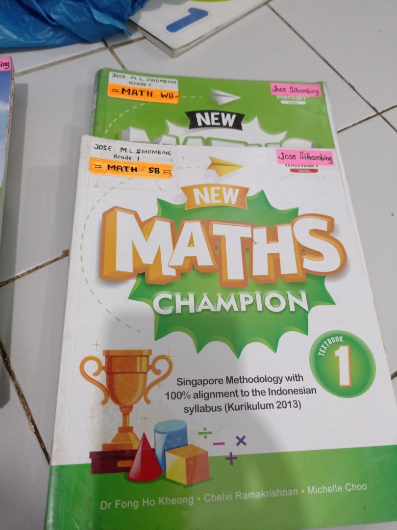 Maths Champion Grade 1, Buku & Alat Tulis, Buku Pelajaran di Carousell