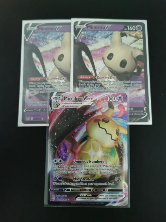 Mimikyu V/VMAX Set [Pokémon TCG], Hobbies & Toys, Toys & Games on Carousell