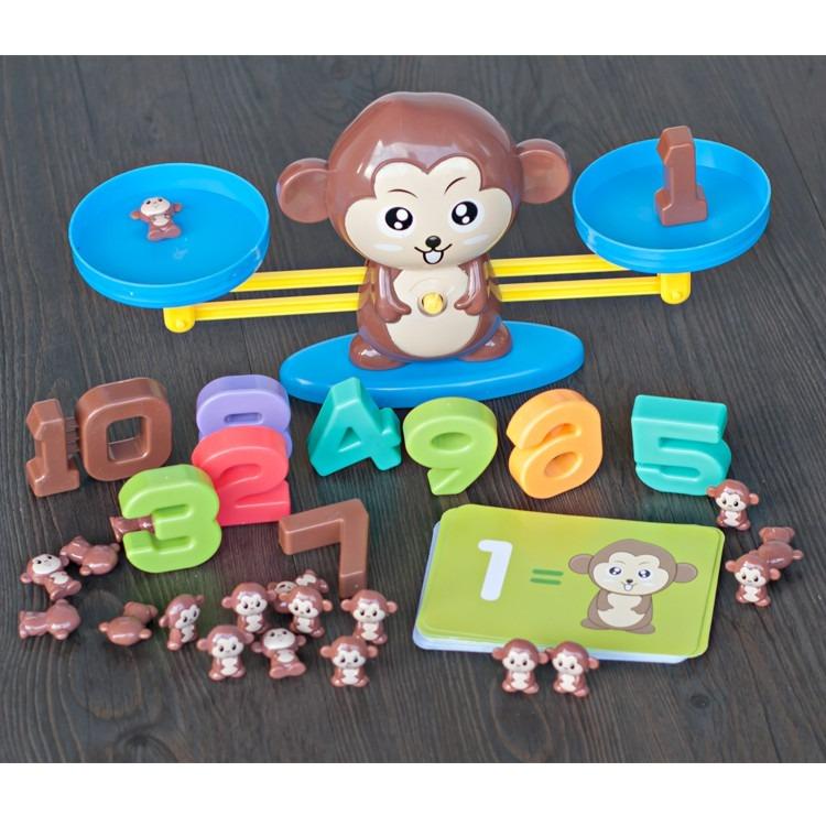 Montessori Mathematics Balancing Scale Game (Penguin/Monkey Design ...