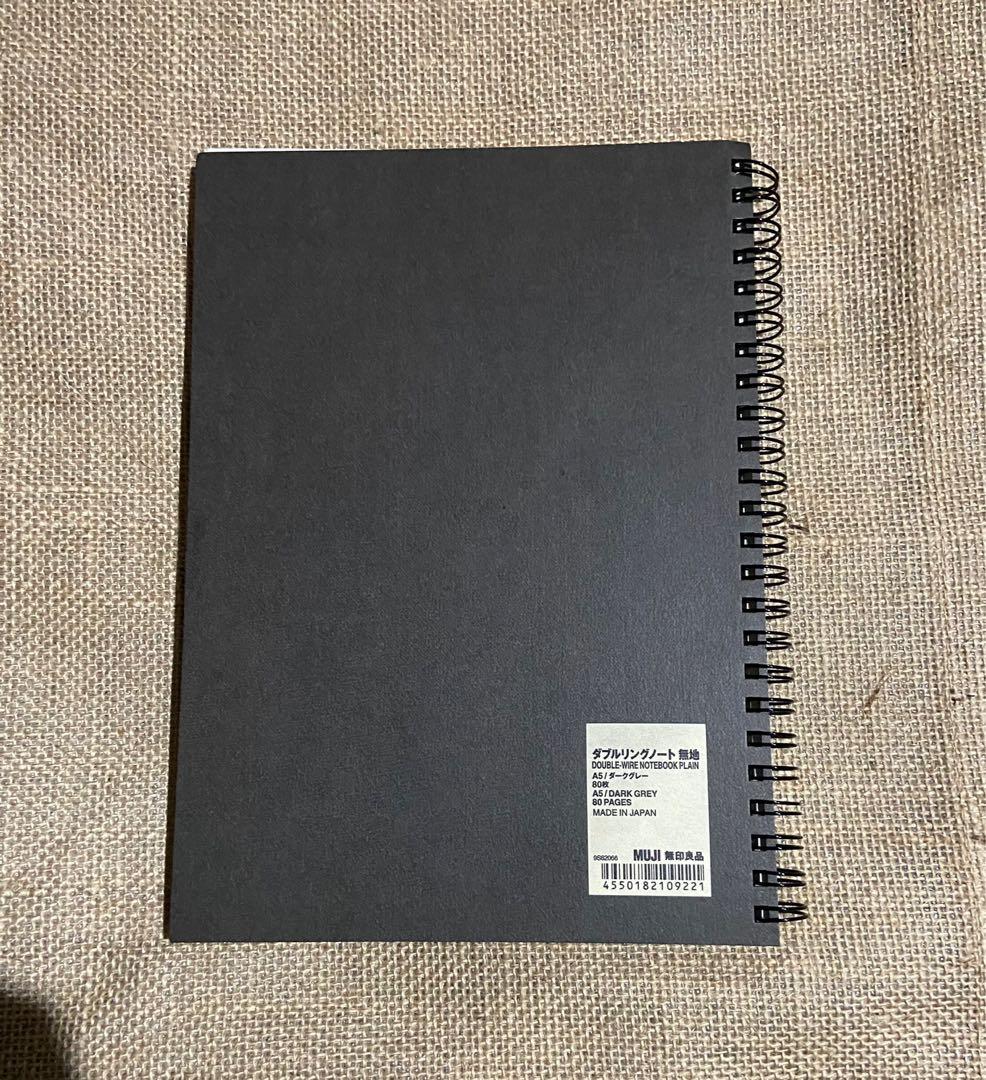 Muji A5 plain notebook, Hobbies & Toys, Stationary & Craft, Stationery ...