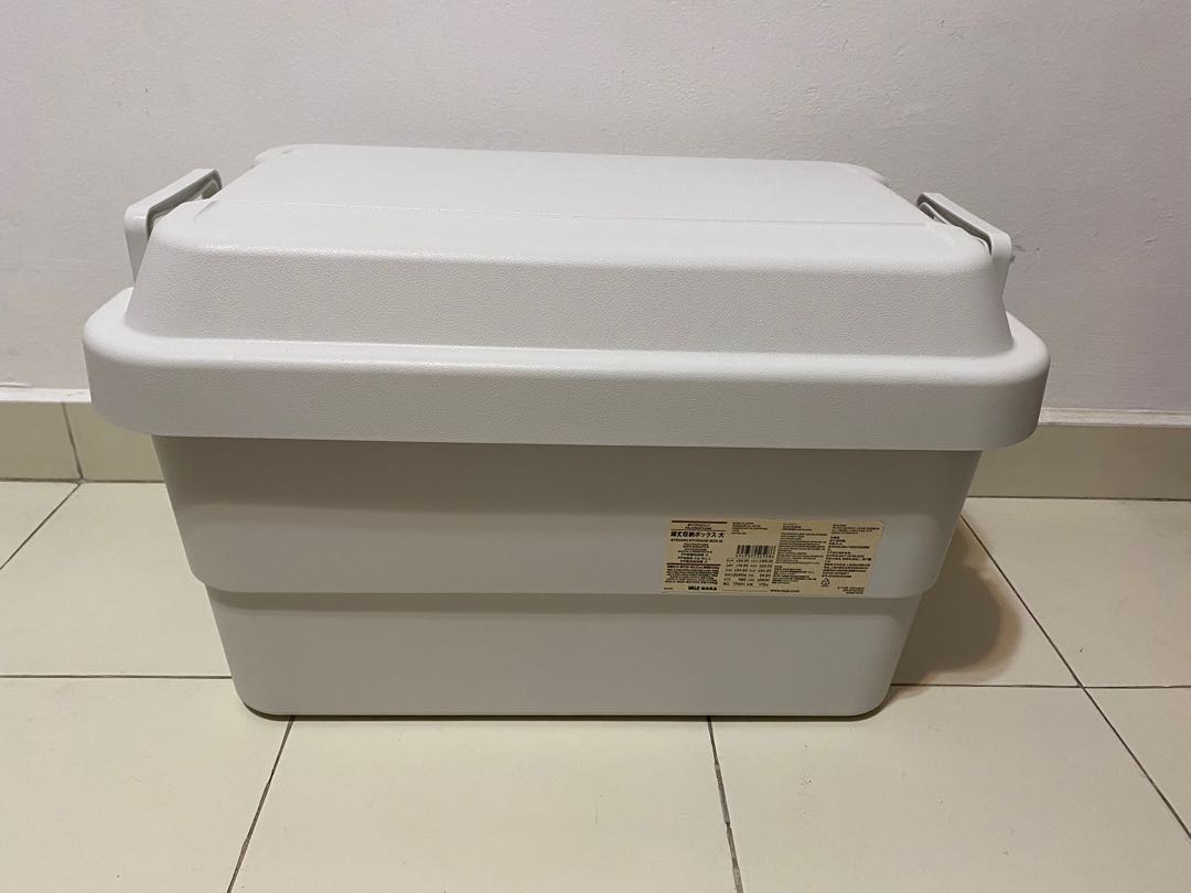 MUJI PP Sturdy Storage Box, Furniture & Home Living, Home Improvement ...