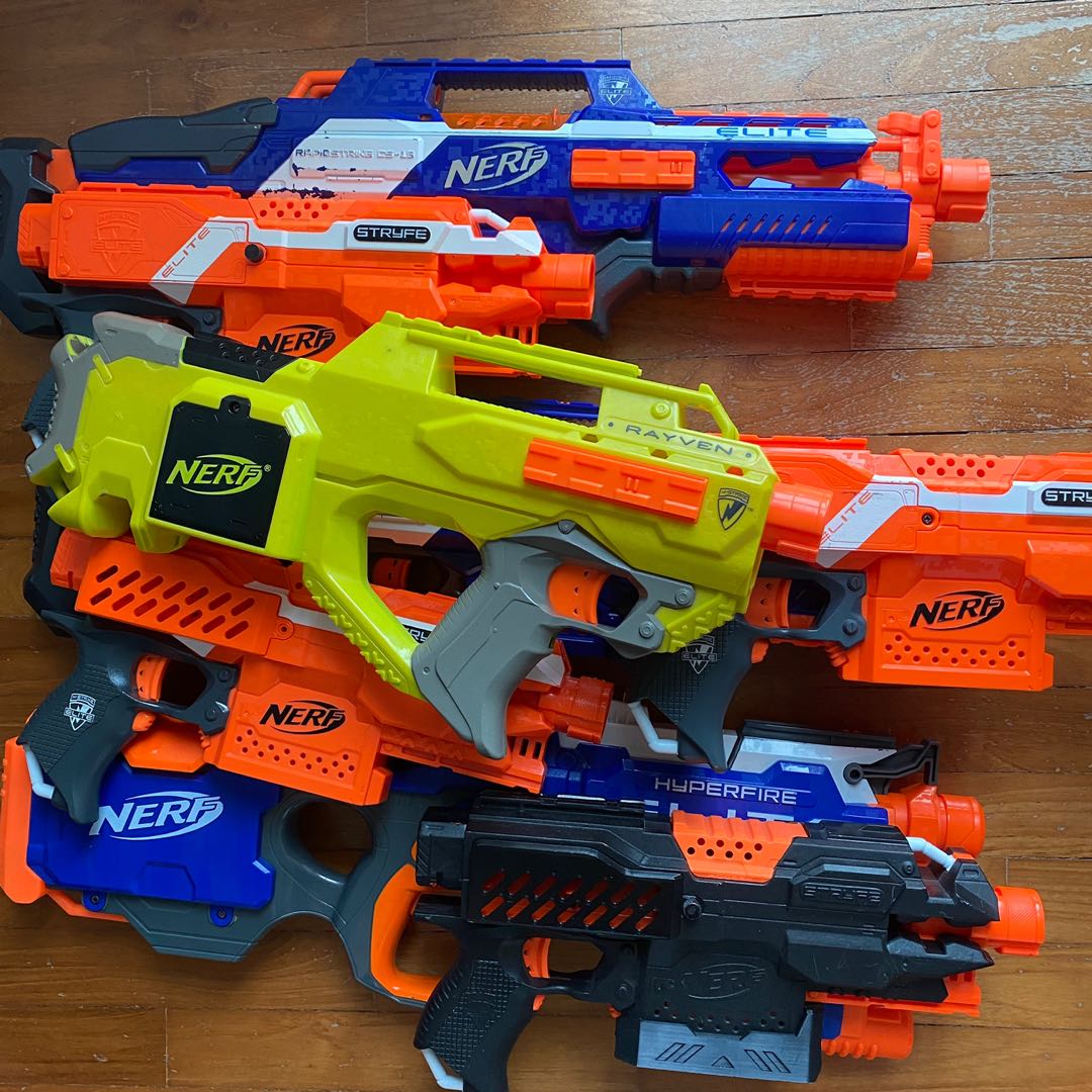Nerf Flywheelers Bundle, Hobbies & Toys, Toys & Games on Carousell