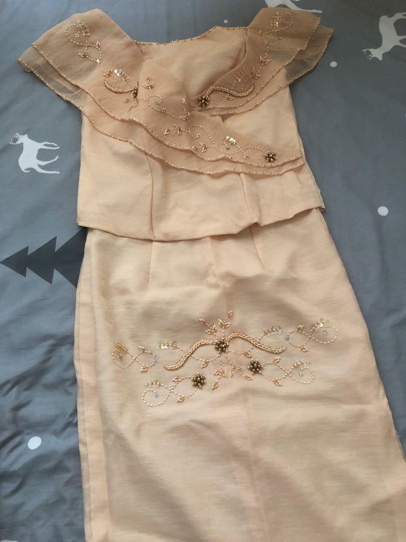 Filipiniana/Ninang gown, Women's Fashion, Dresses & Sets, Sets or ...